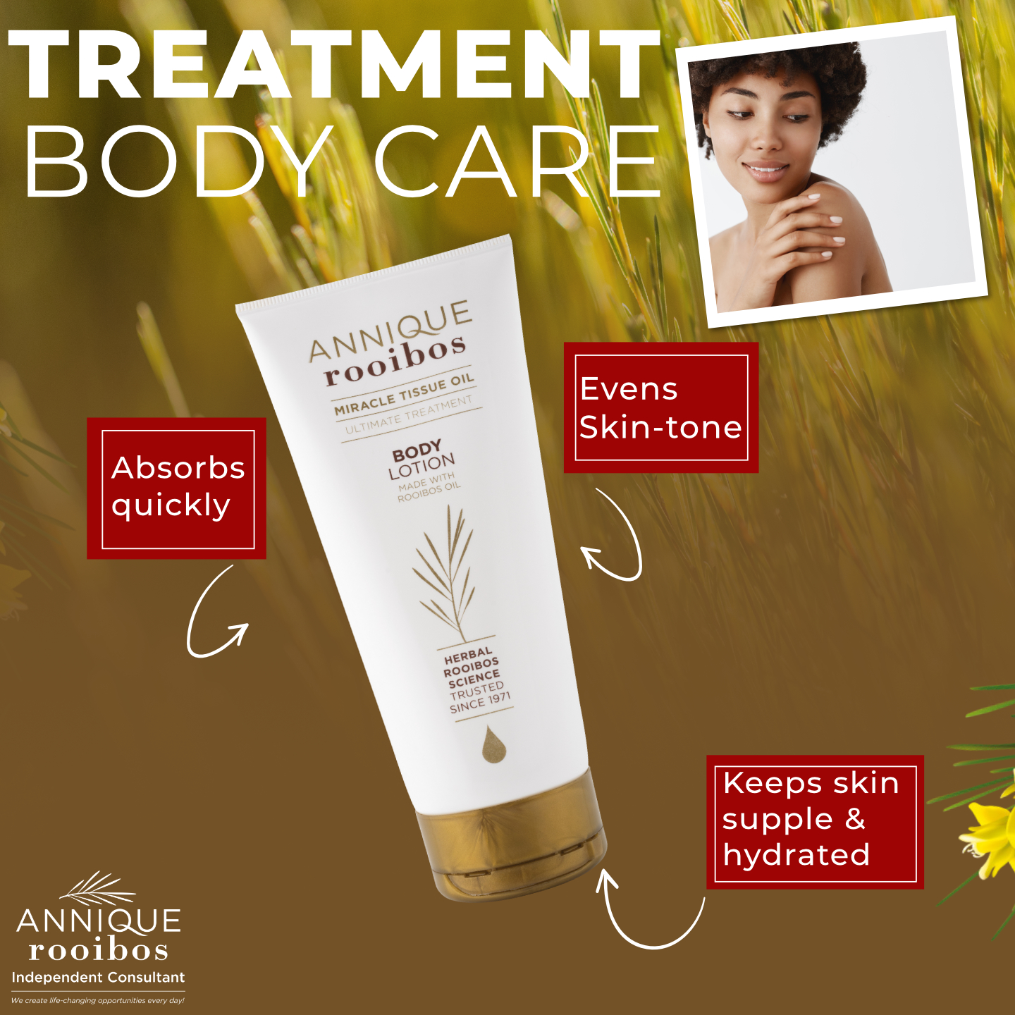 Annique Rooibos. Annique Rooibos Miracle tissue oil body lotion