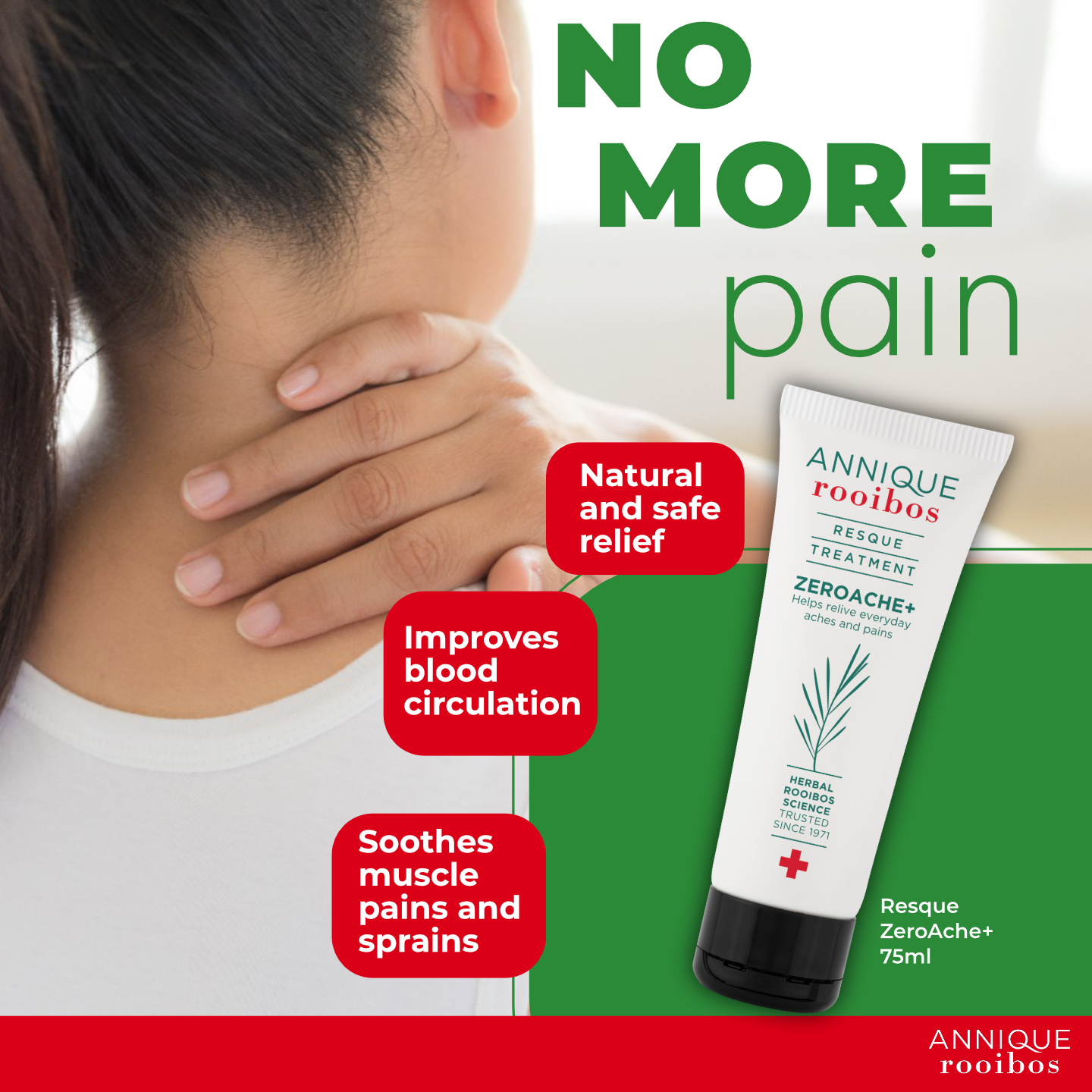 Annique Rooibos. Resque Zeroache 75ml No Carton