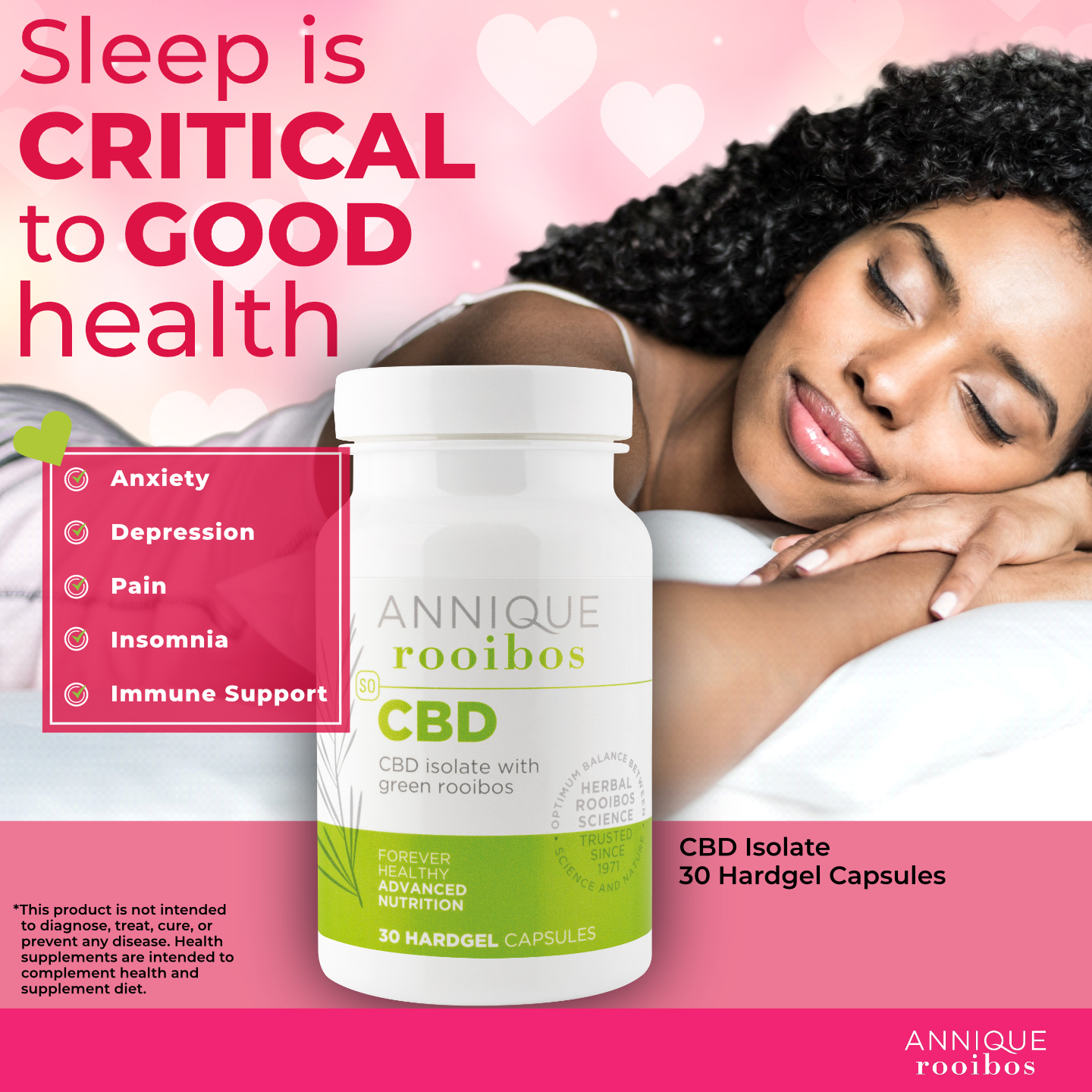 Annique Rooibos. CBD Isolate Capsules
