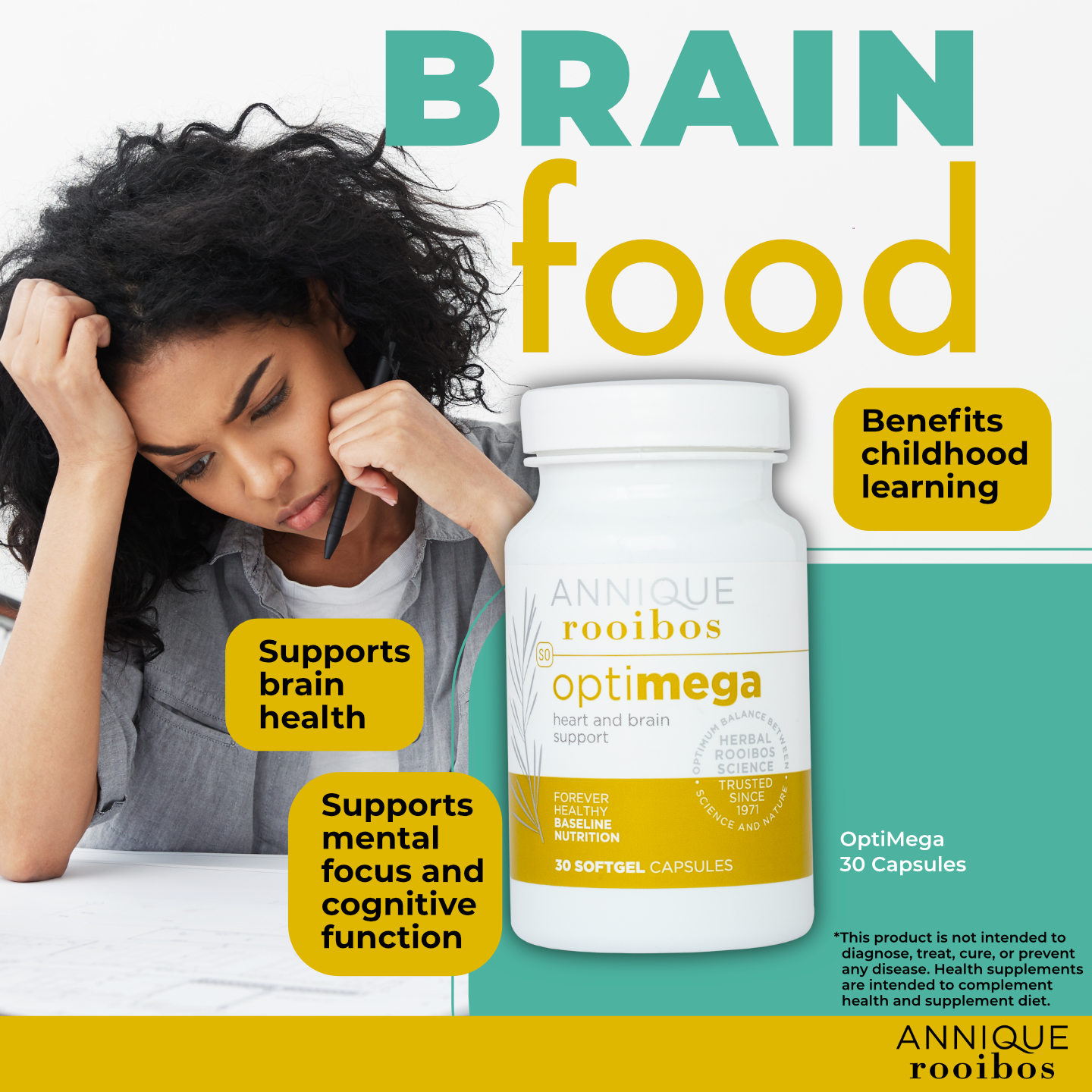 Annique Rooibos. Optimega 30 Capsules